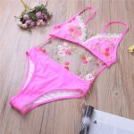 Floral Embroidered Lace Beachwear Bathing Swimsuit - Power Day Sale