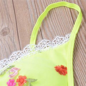 Floral Embroidered Lace Beachwear Bathing Swimsuit - Power Day Sale