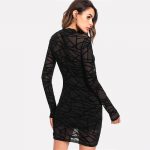 Women Sexy Transparent Sheer Bodycon Party Dress Overlay 2 In 1 Dress ...