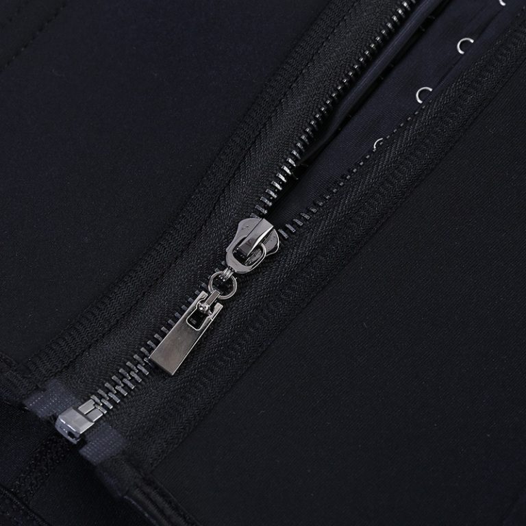 Neoprene Waist Trainer Front Zipper Hook Double Fixed Shapewear - Power ...