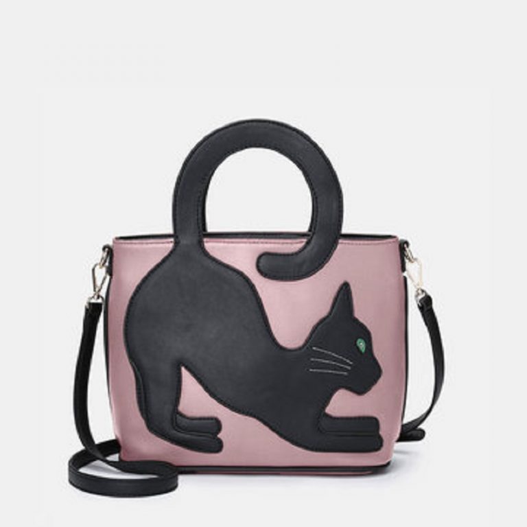 Women Cat Pattern Handbag Crossbody Bag - Power Day Sale