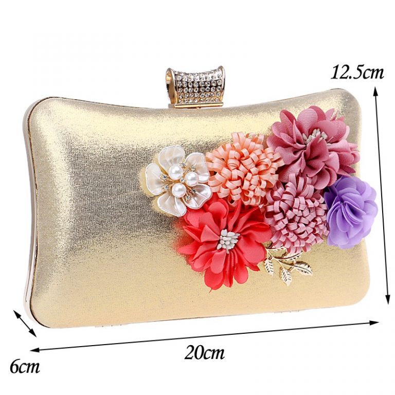 Beaded Leaf Flower Party Clutches - Power Day Sale