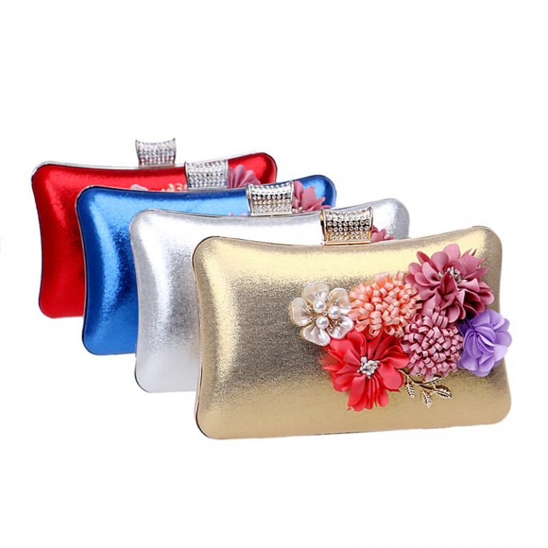 Beaded Leaf Flower Party Clutches - Power Day Sale