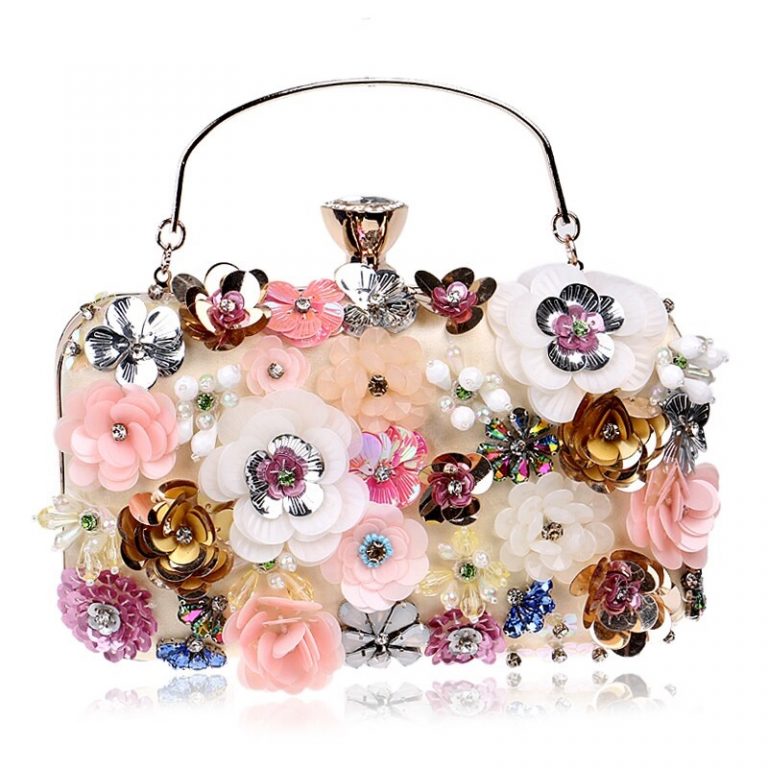 Embroidery Floral Flower Handbag - Power Day Sale