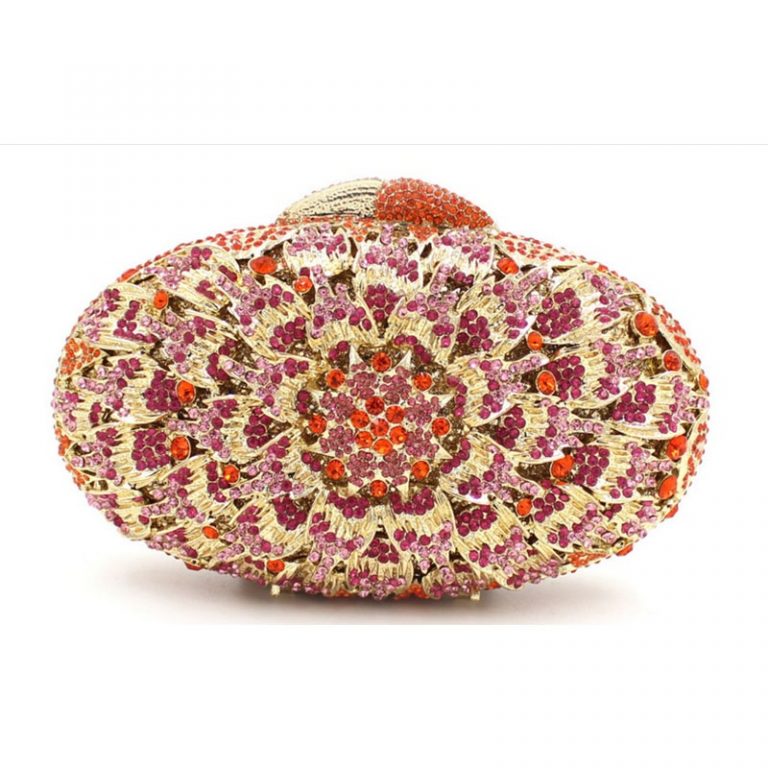Colorful Diamond Retro Shoulder Clutches - Power Day Sale