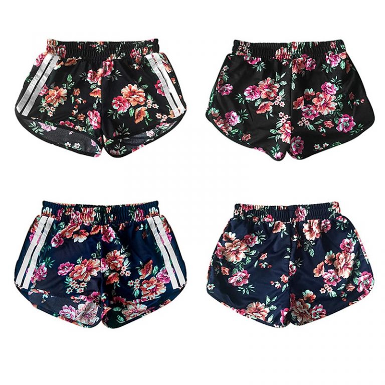 Floral Printed Yoga Bottom Sport Shorts - Power Day Sale
