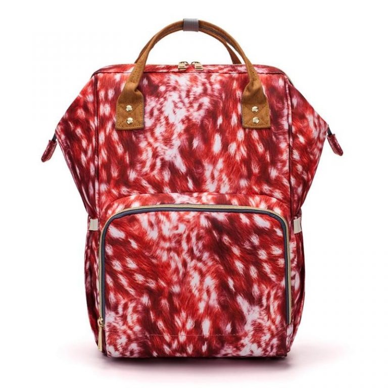 Large Storage Travel Waterproof Stroller Printed Backpack - Power Day Sale