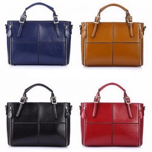 Luxury Designer Split Leather Handbag - Power Day Sale