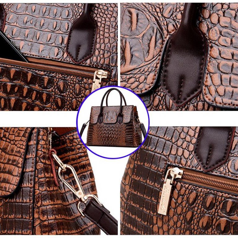 Luxury High Quality Classic Crocodile Pattern Handbag - Power Day Sale
