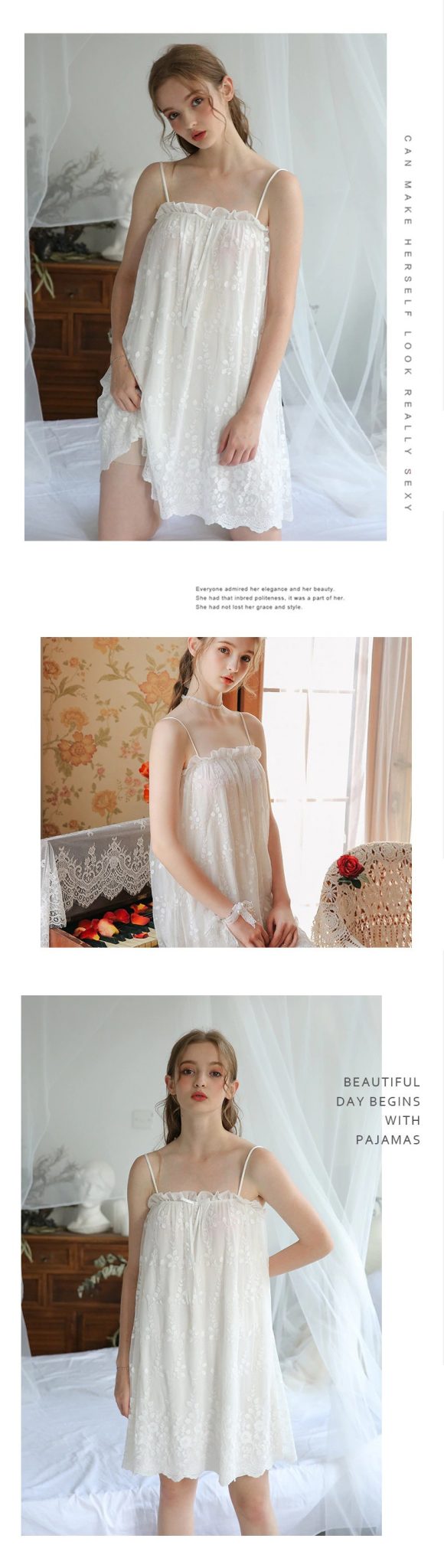 Modal Palace Style Sweet Girls Bride Nightdress - Power Day Sale