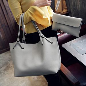 Two Piece Bag Set - Tote with Optional Strap Styles Matching Wallet ...