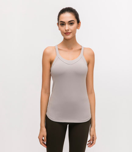 Breathable Padded Workout Fitness Tank Tops - Power Day Sale