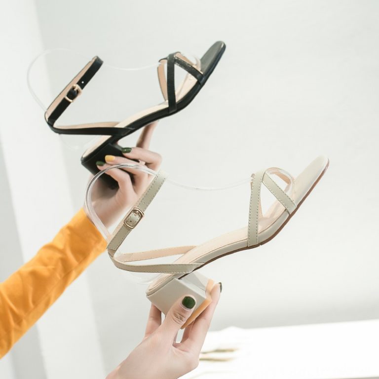 Cross Strap Office Open Toe Sandals - Power Day Sale