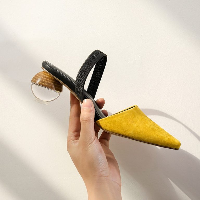 Strange Style Genuine Leather High Heels Sandals - Power Day Sale