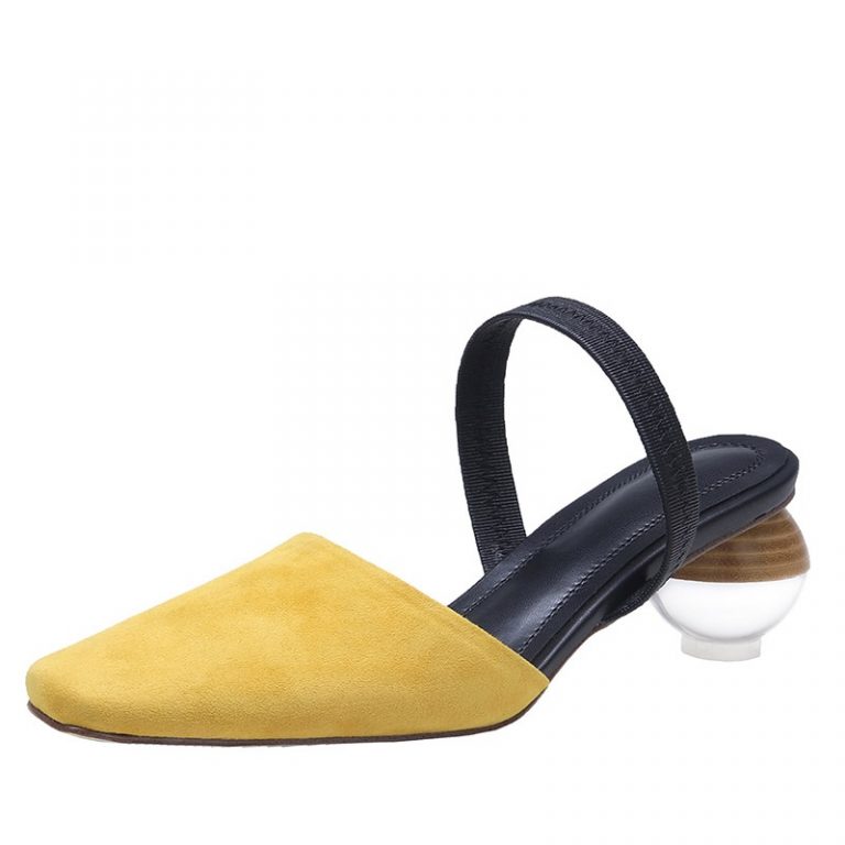 Strange Style Genuine Leather High Heels Sandals - Power Day Sale