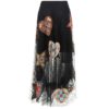luxury Beaded Applique Flocking Dot Long Tulle Maxi Skirt - Power Day Sale