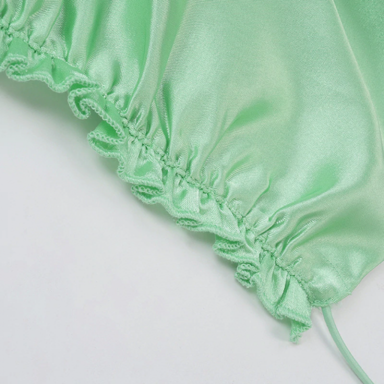 Camis Ruffled Loose Sexy Lace Up Backless Tops - Power Day Sale