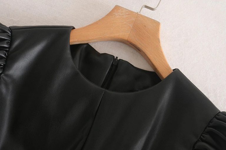 Puff Short Sleeve O Neck Pleated Bodycon Mini Dress - Power Day Sale