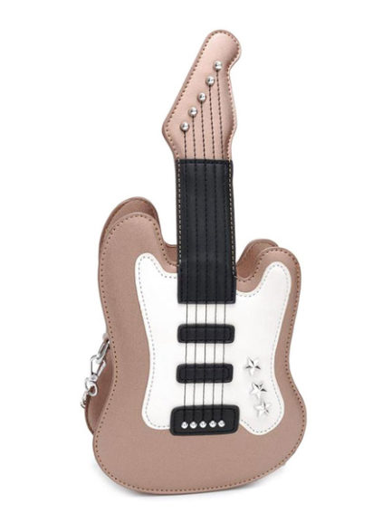 Sweet Lolita Handbag Guitar Shaped PU Leather Cross Body Bag - Power ...