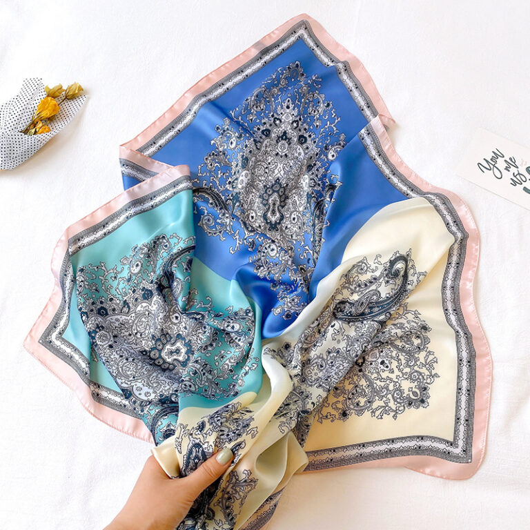 Design Print Square Neck Scarf - Power Day Sale