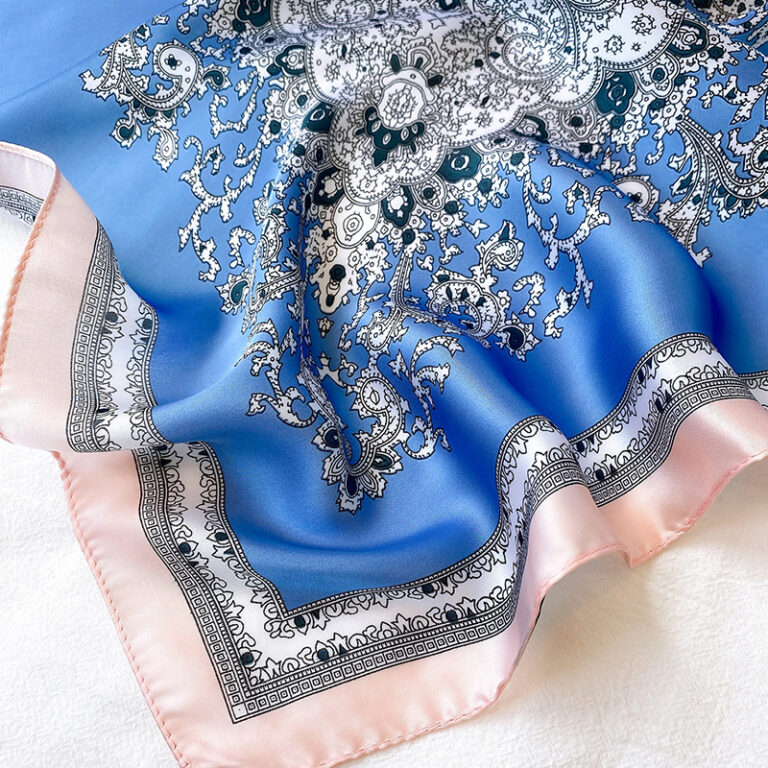 Design Print Square Neck Scarf - Power Day Sale