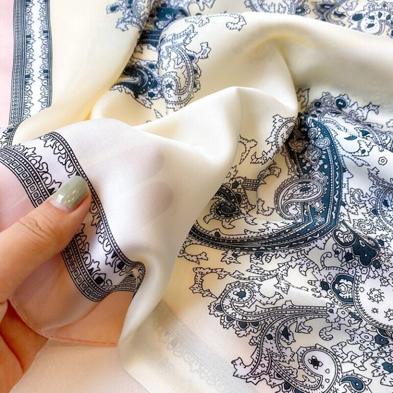 Design Print Square Neck Scarf - Power Day Sale