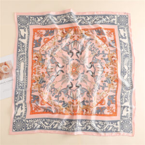 Design Silk Animal Print Scarf - Power Day Sale