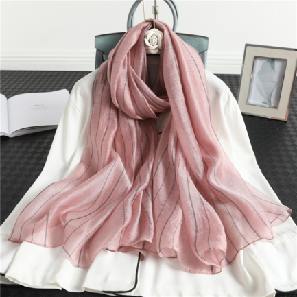 Fashion Striped Silk Long Scarves - Power Day Sale