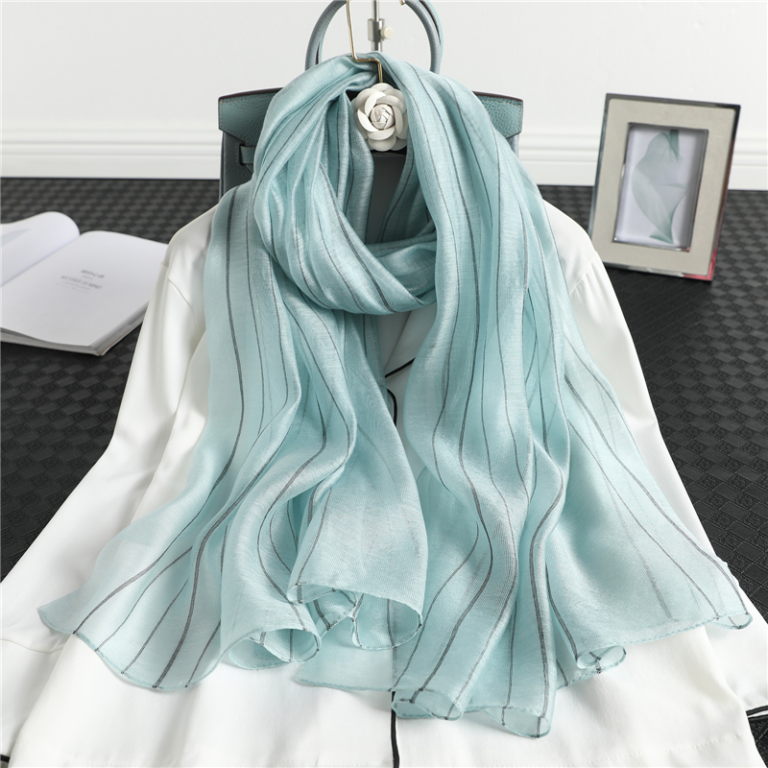 Fashion Striped Silk Long Scarves - Power Day Sale
