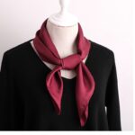 Luxury Fashion Pure Color Silk Scarf - Power Day Sale