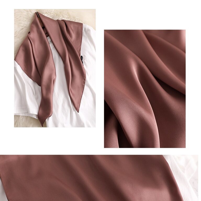 Luxury Fashion Pure Color Silk Scarf - Power Day Sale
