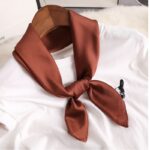 Luxury Fashion Pure Color Silk Scarf - Power Day Sale