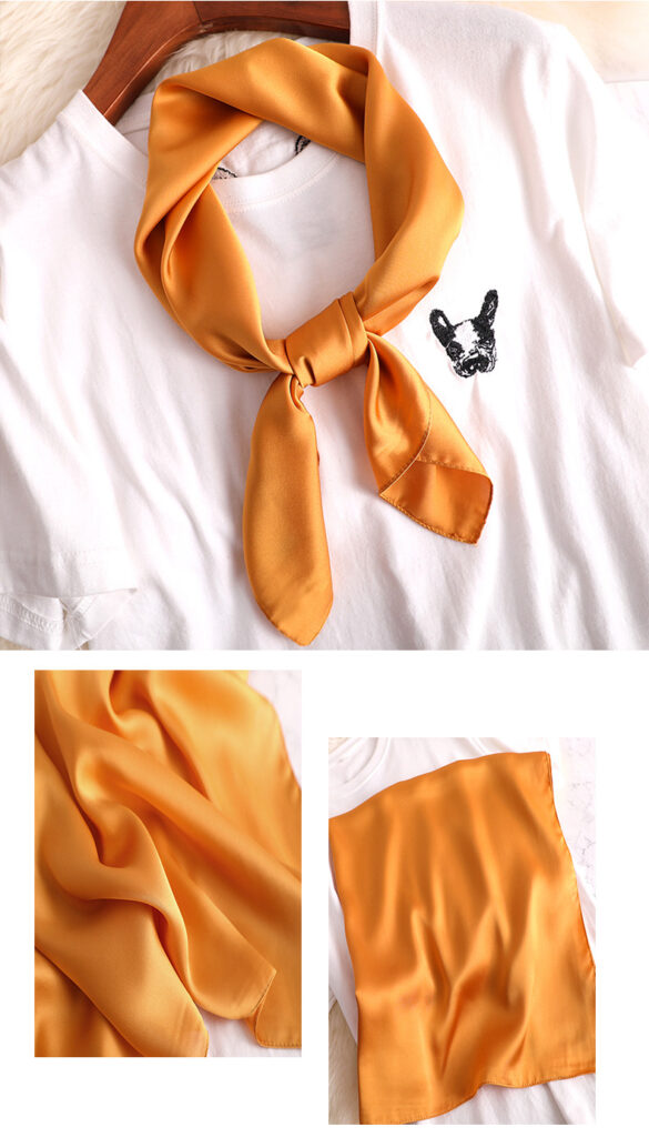 Luxury Fashion Pure Color Silk Scarf - Power Day Sale