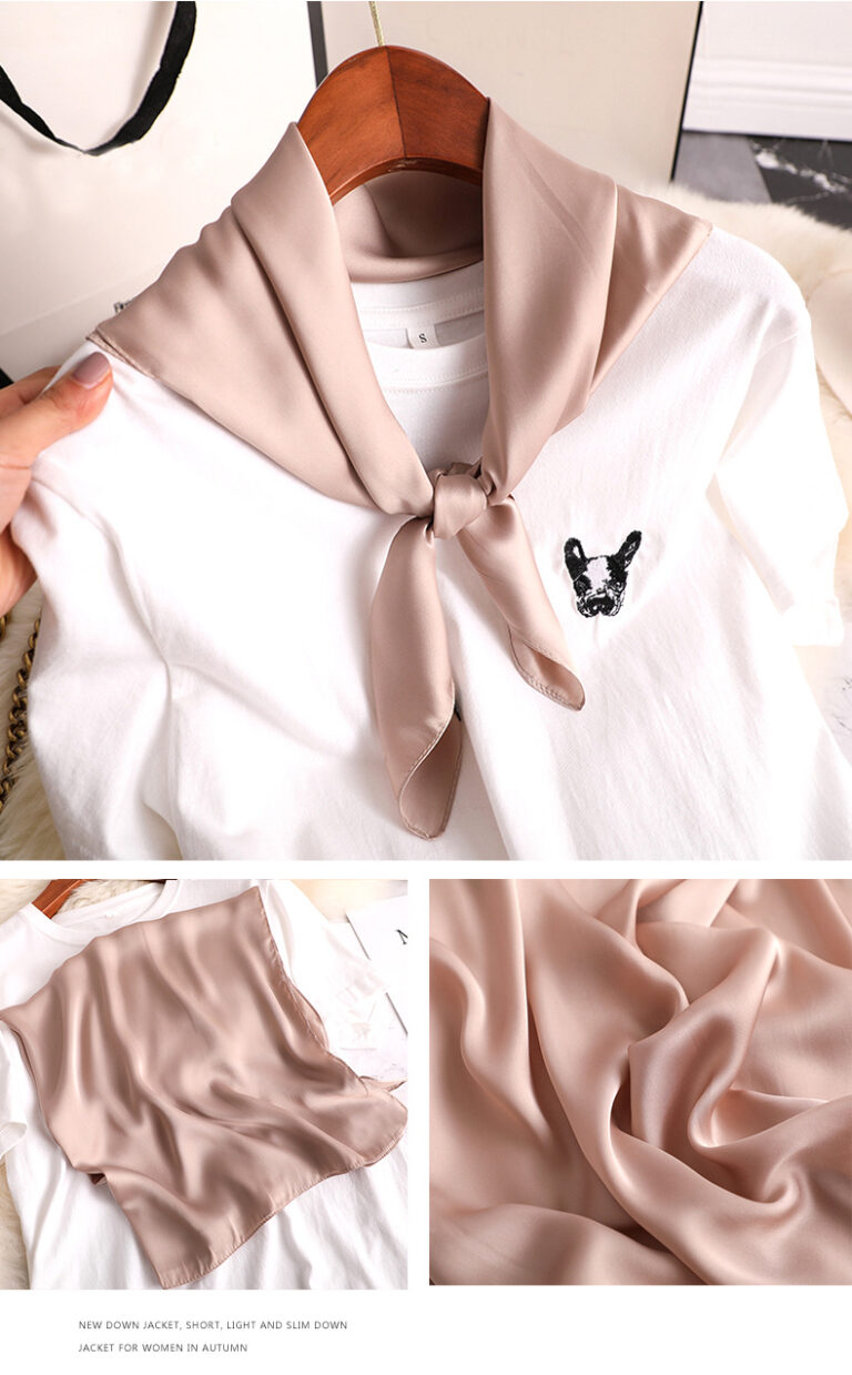 Luxury Fashion Pure Color Silk Scarf - Power Day Sale