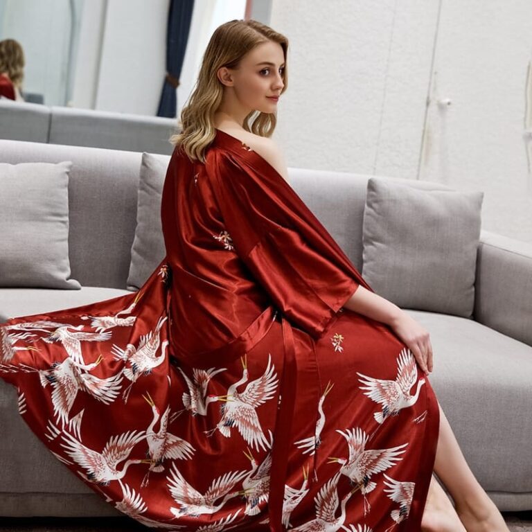 Sexy Graphic Printing Night-robe - Power Day Sale