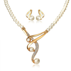 Gem and Bead Attachment Pearl Bead Necklace - Power Day Sale