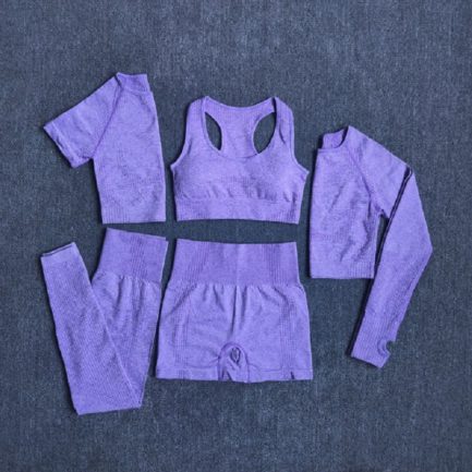 5Pcs Yoga Workout Sportswear Set - Power Day Sale