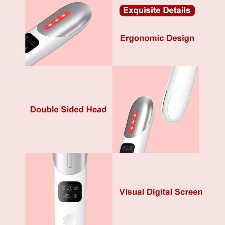 EMS Red Light Therapy Hot Anti-Ageing Eye Face Massager - Power Day Sale