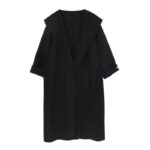 Elegant Long Woolen Back Split Overcoat With Belt Casual Coat - Power ...