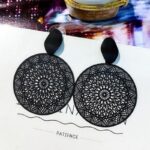 Hollow-out Pattern Pendant Earrings - Power Day Sale