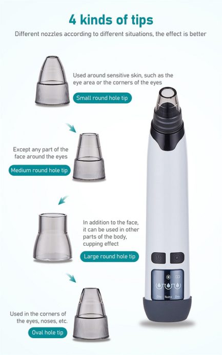 Facial Blackhead Remover Deep Cleansing Suction Machine - Power Day Sale