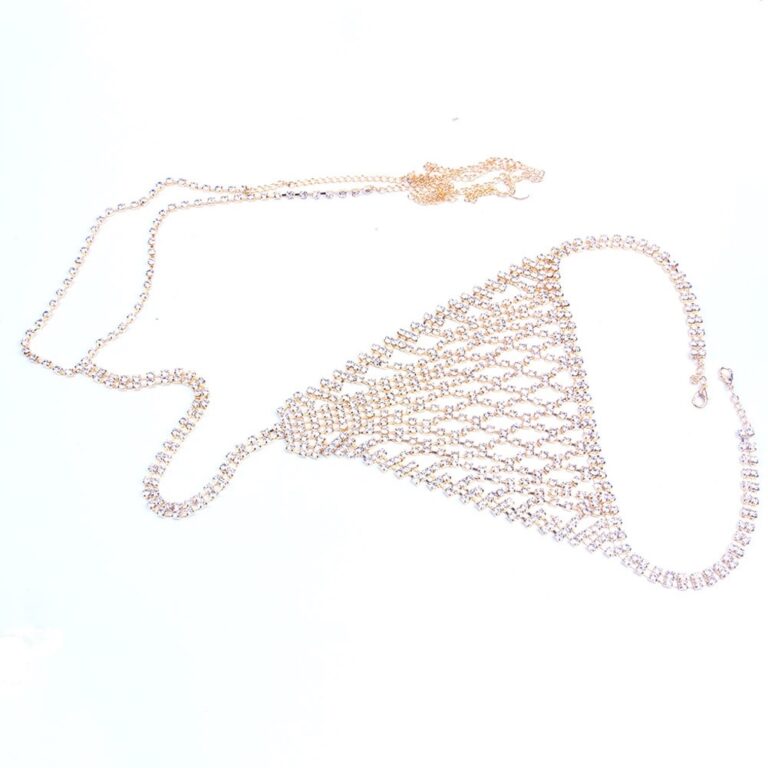 Sexy Rhinestone Crystal Bralette Lingerie Set - Power Day Sale